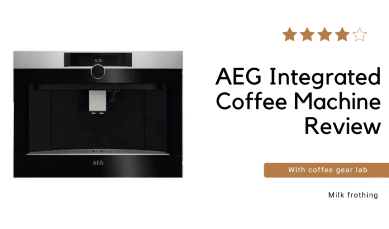 AEG Integrated Coffee Machine Review - Coffee Gear Lab