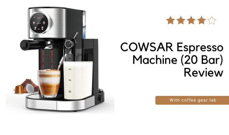COWSAR Espresso Machine (20 Bar) Review - Coffee Gear Lab