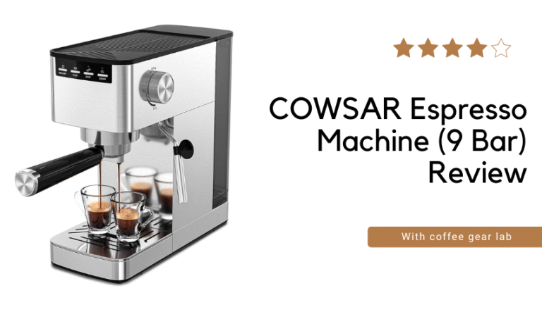 COWSAR Espresso Machine (9 Bar) Review - Coffee Gear Lab